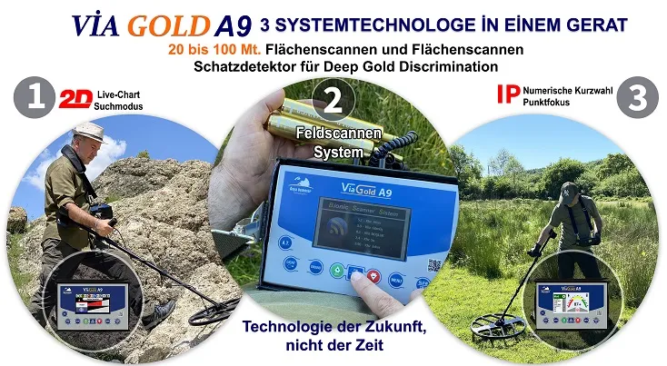 Via Gold A9 Goldmetall Detektor - Aziz Gold Detector